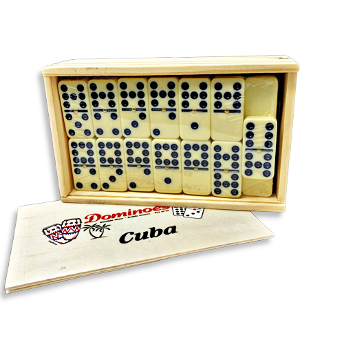 Economy Double Nine Domino Set in Wood Box - Sentir Cubano